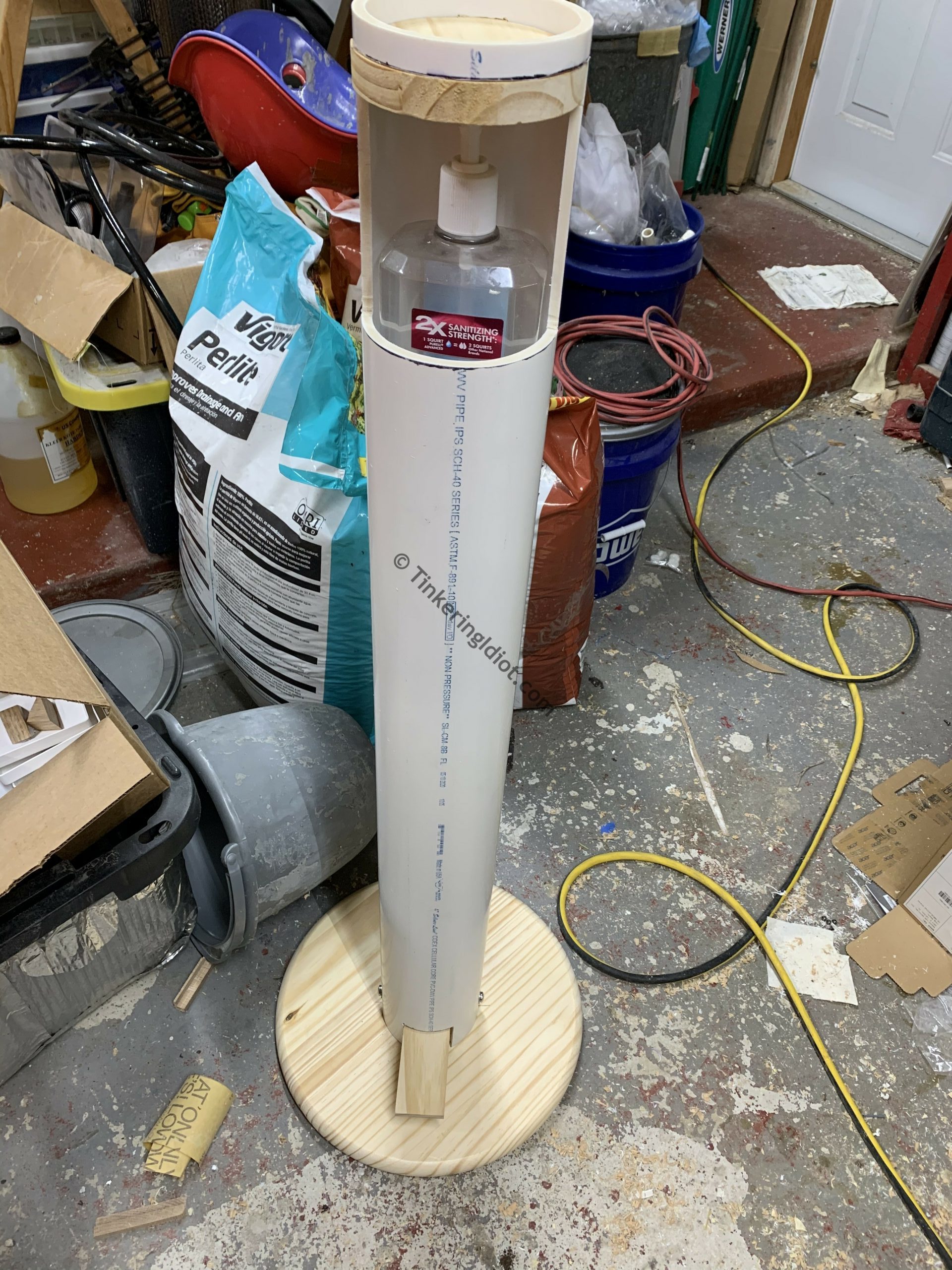 Sanitizer Bollard Part 4 - Body Building - Tinkering Idiot